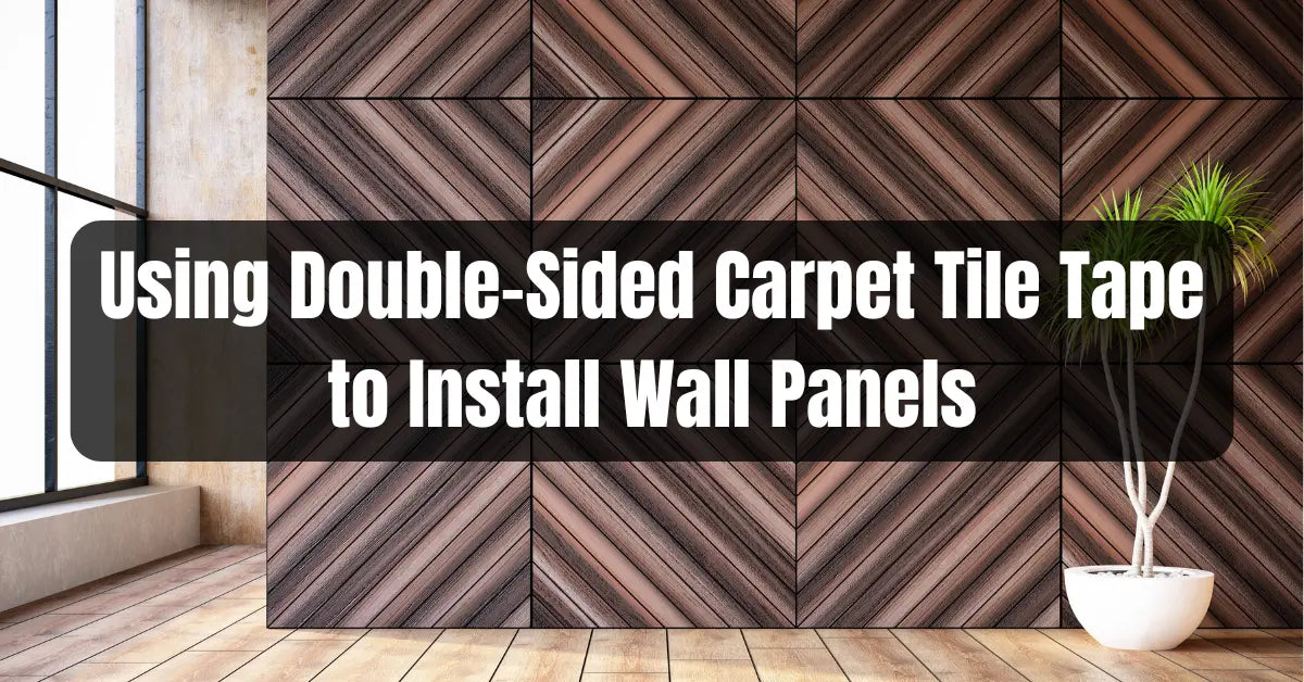 Using Double-Sided Carpet Tile Tape to Install Wall Panels for – All ...