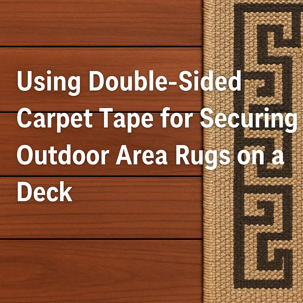 How to Secure Outdoor Rugs on a Deck Using Double-Sided Carpet Tape ...